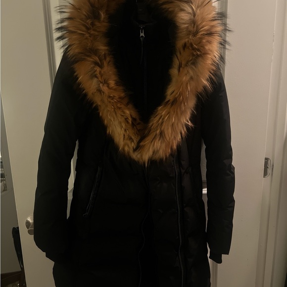 Mackage | Jackets & Coats | Mackage Black Puffer Jacket With Brown Fur ...